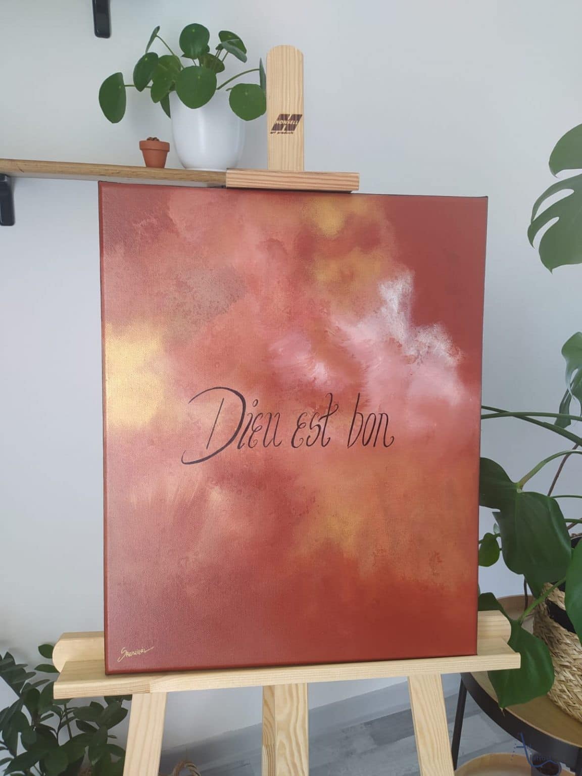 Dieu est bon – Art Abstrait Chrétien