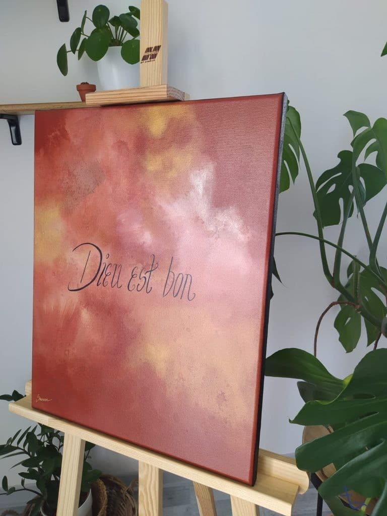 Dieu est bon – Art Abstrait Chrétien